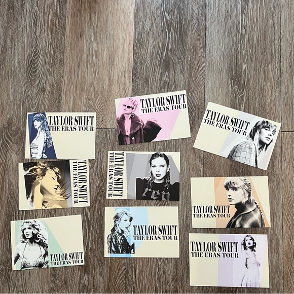 Taylor Swift | Office | New Taylor Swift Vip Eras Postcards Set Of 9 ...